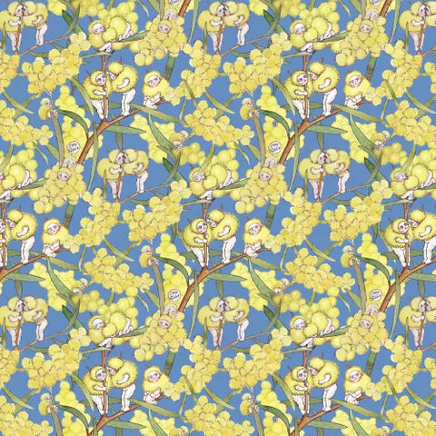 May Gibbs - Gumnut Babies - Blossom Babies - Blue MG1003 – My Fabricology