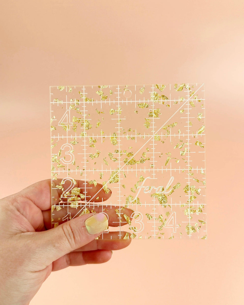 4.5 in Square Quilting Ruler -Feral Notions – My Fabricology