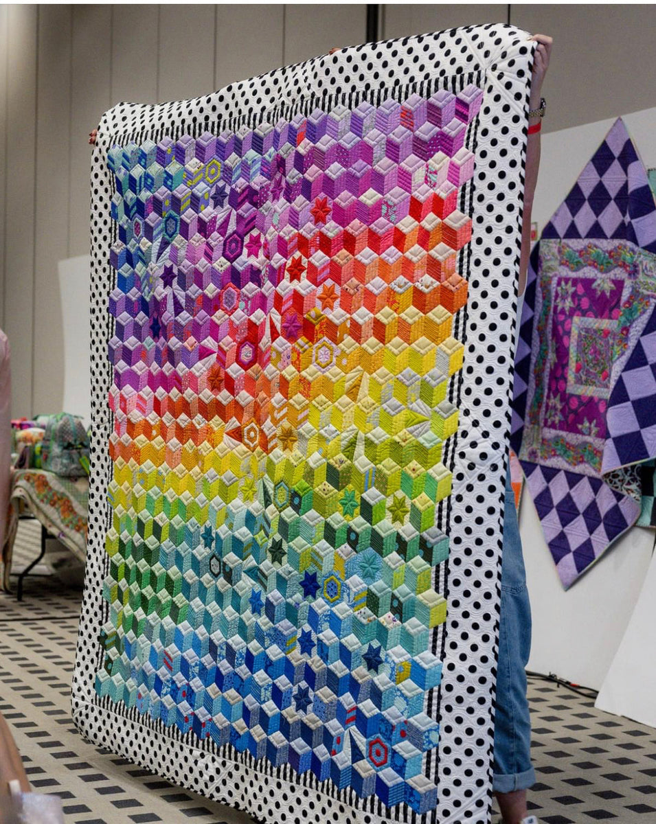 Tumbling Cosmos 3/8th Seam Acrylic Templates by Tula Pink now in stock ...