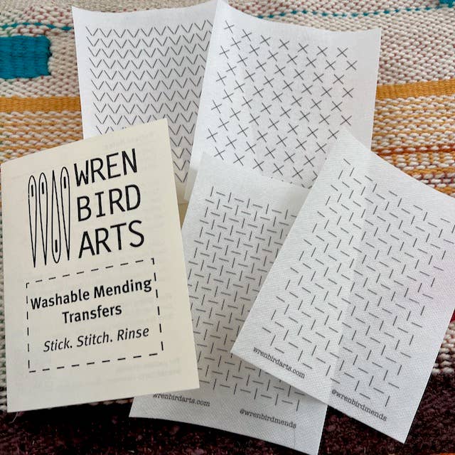 Washable Mending Patterns #10 Cream Packaging Wren Bird Arts – My ...