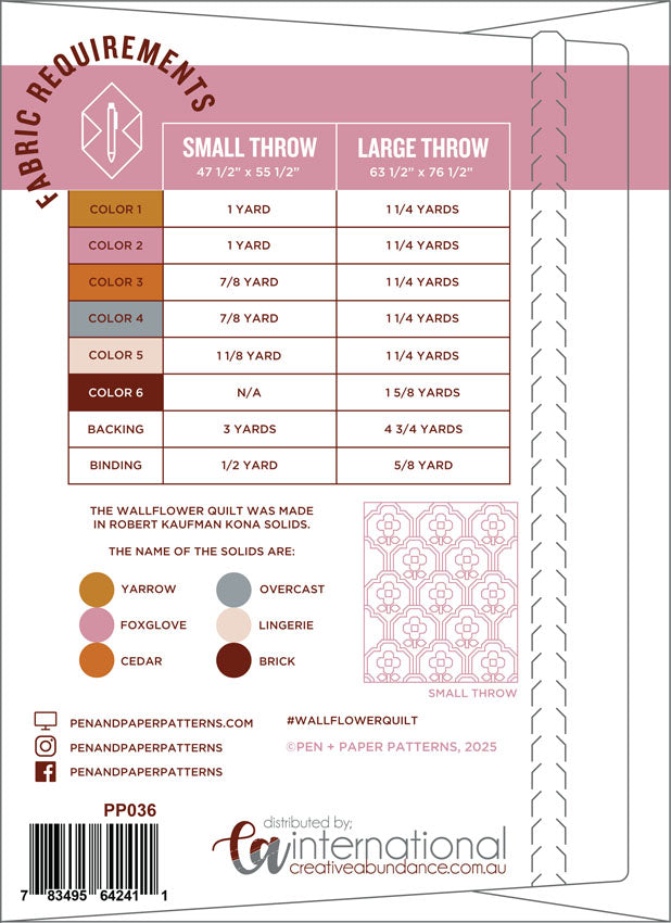 Wallflower Paper Pattern by Pen & Paper Patterns – My Fabricology