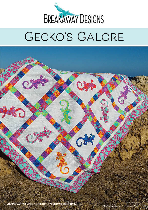 Gecko's Galore Quilt Paper Pattern by Breakaway Designs – My Fabricology